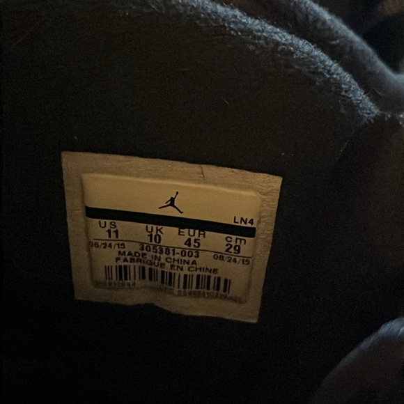 Jordan | Shoes | Air Jordan 8 Black Size 1 No Insoles Visible Wear Good ...